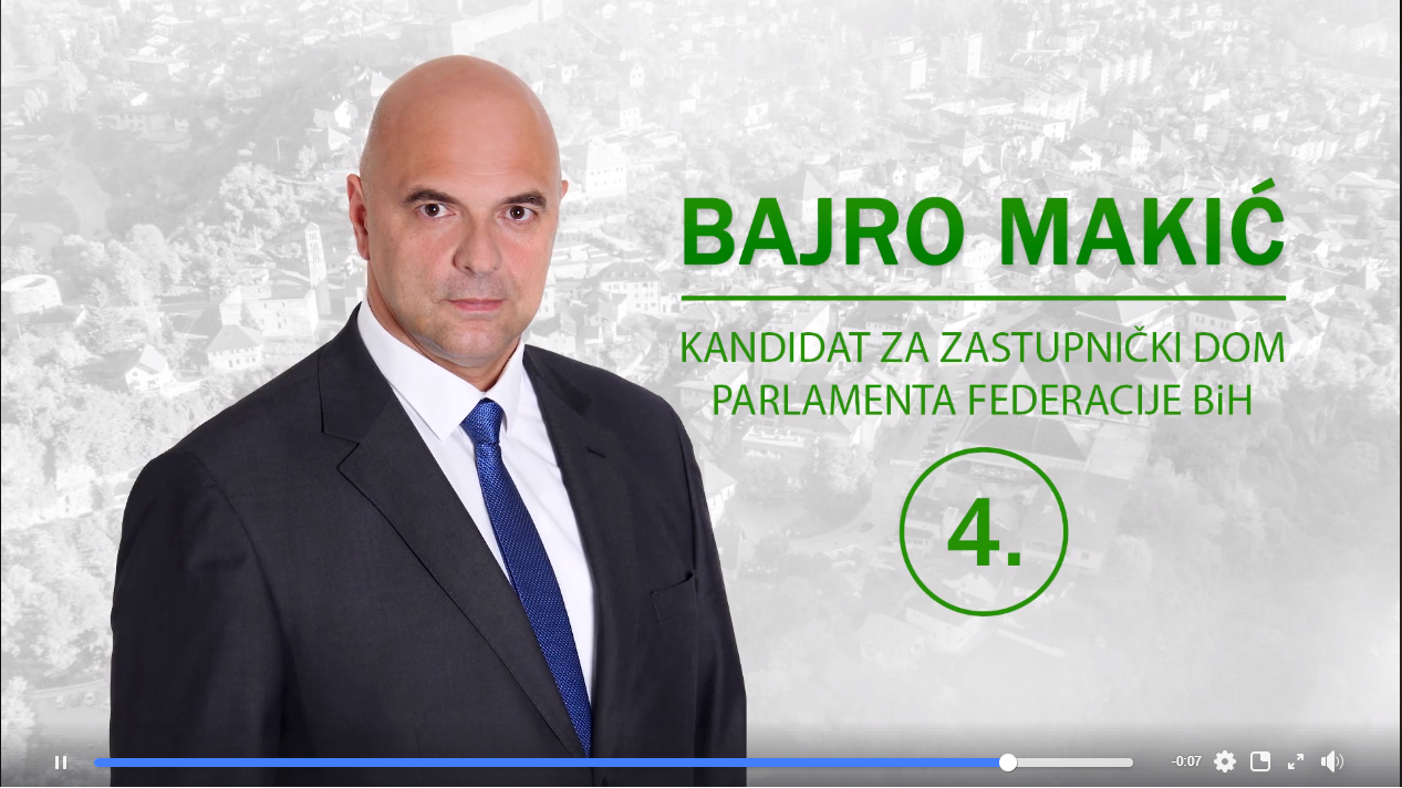 Bajro Makić – Kandidat za Parlament FBiH br. 4 – SDA Jajce